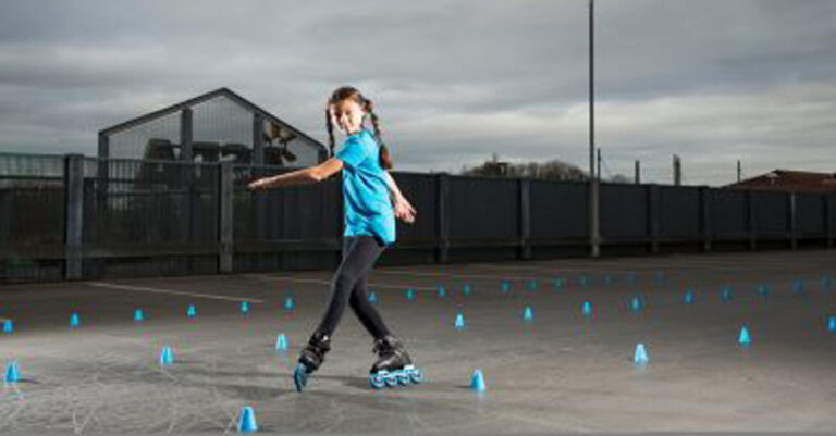 Alice Lean, 11, on the thrill of freestyle skating. | Slalom Roller School